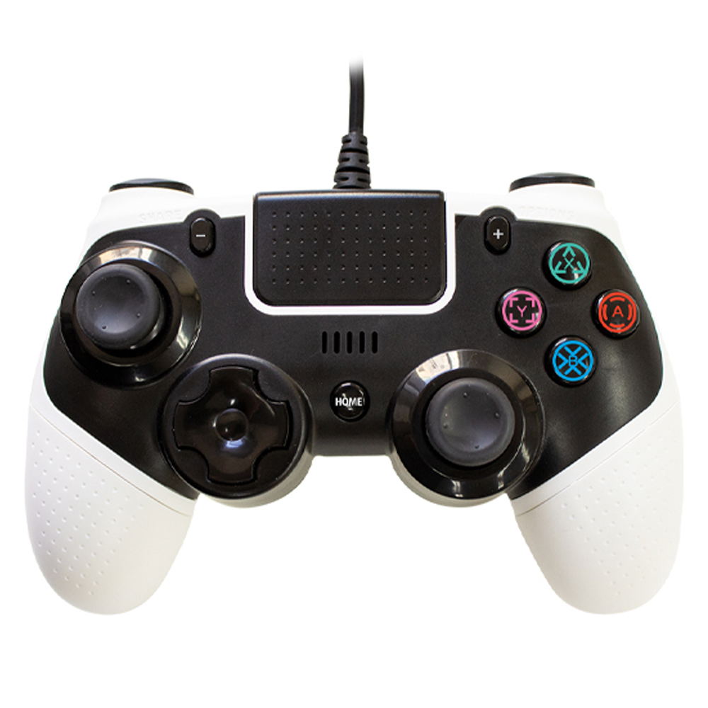 Multi-Controller for PS4 / PS3 / Switch / PC / Android (White x Black) for PC, PS3, PS4, Android ...