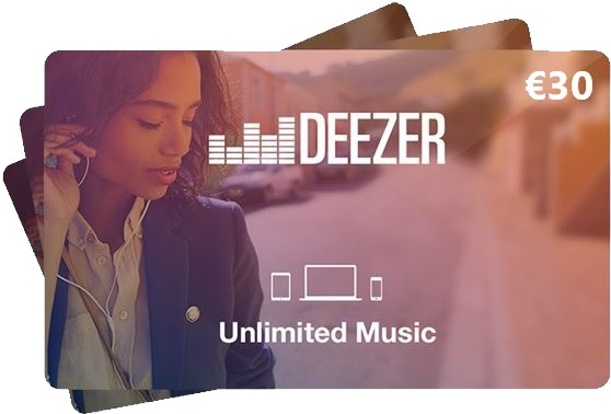 Deezer Gift Card 30 EUR | Germany Account Only digital
