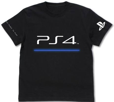 PlayStation T-shirt: PlayStation 4 Black (XL Size)