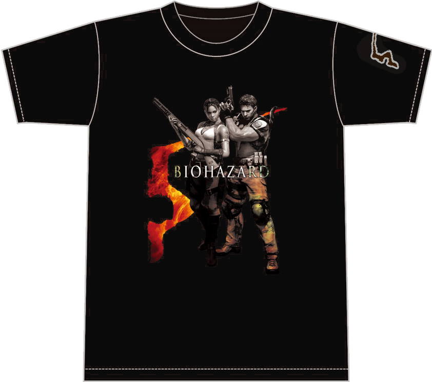 Resident Evil 5 T-shirt: Title Number (XL Size)