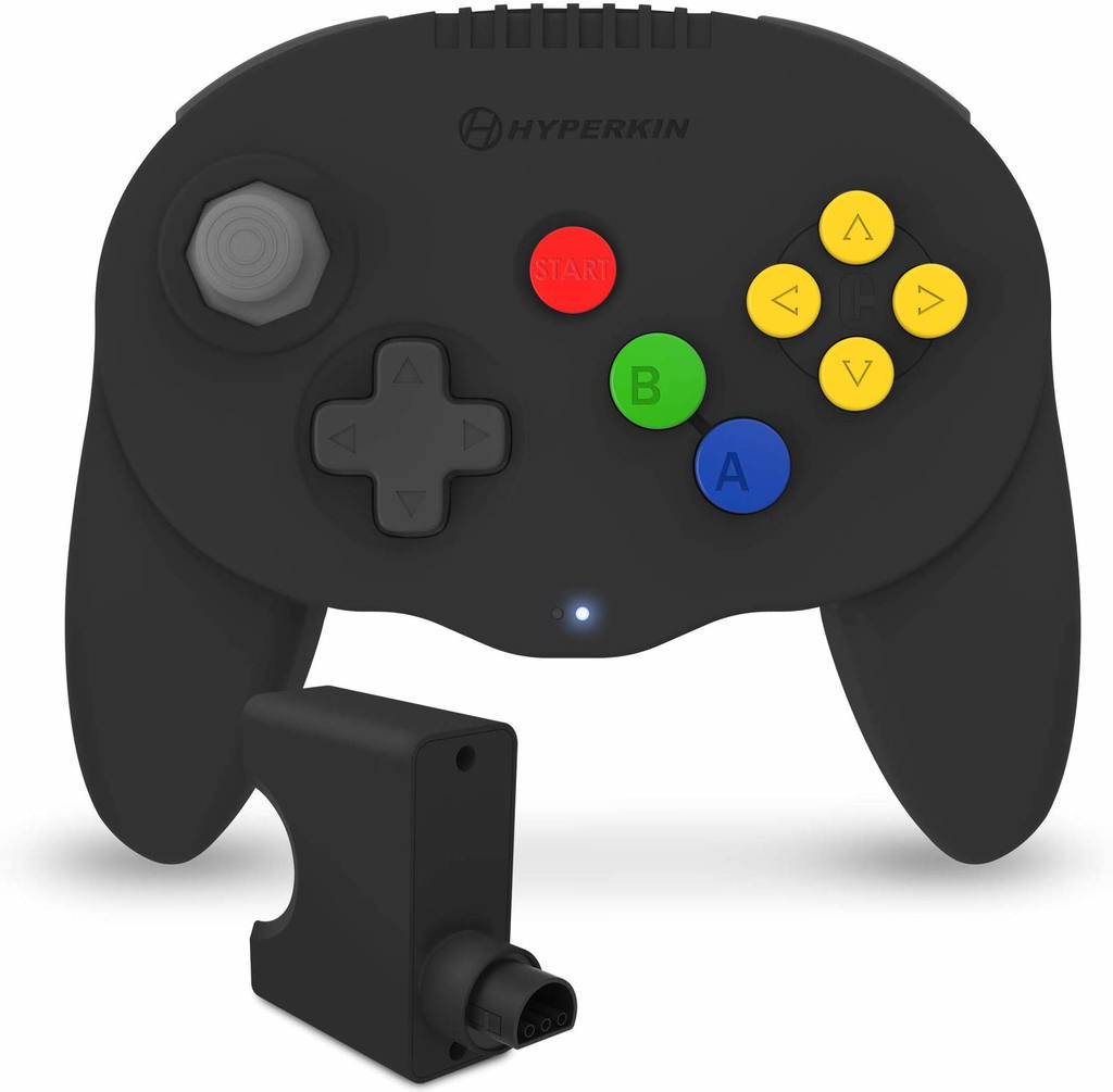 Hyperkin Admiral Premium Wireless BT Controller for N64 (Black) for ...