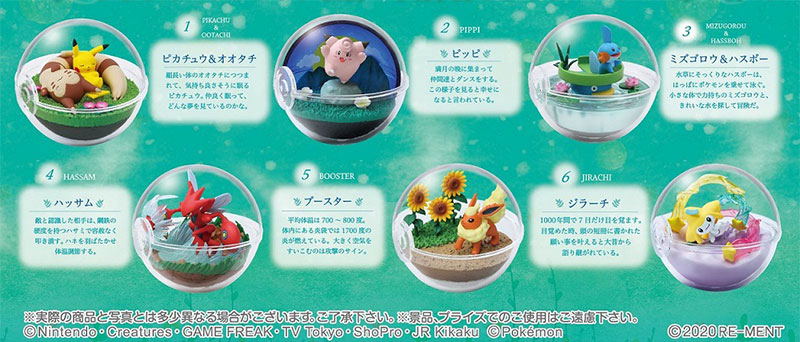 Pokemon Terrarium Collection 8 (Set of 6 pieces)