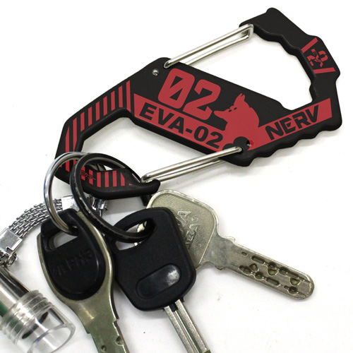 Neon Genesis Evangelion - Eva Unit 02 Carabiner S Type Black
