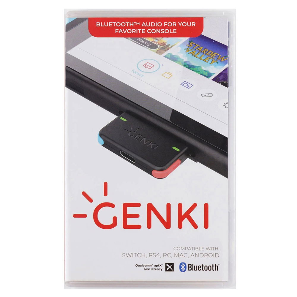 Genki Audio Bluetooth Adapter for Nintendo Switch (Neon) pára Nintendo ...