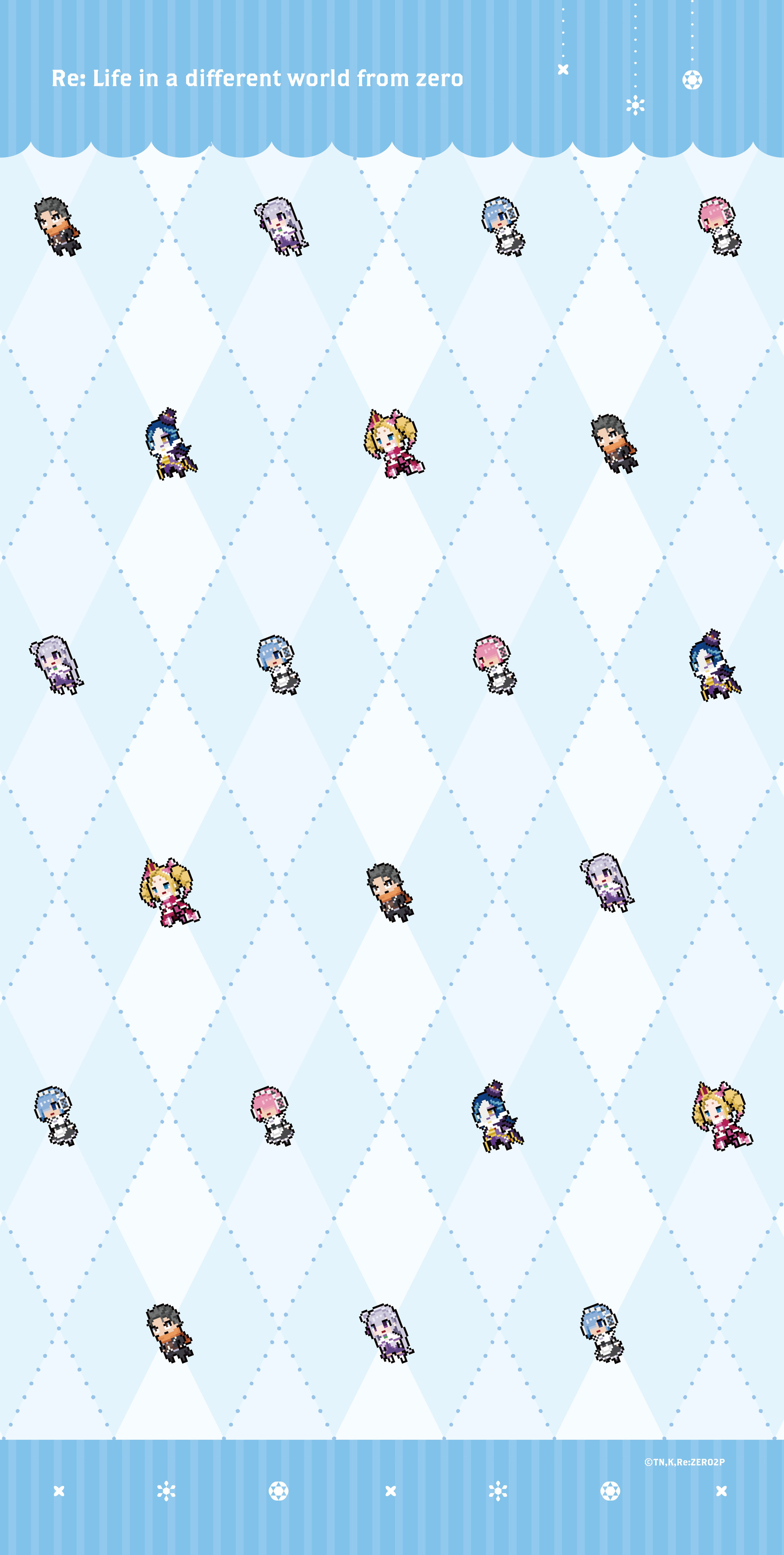 Re:Zero - Starting Life In Another World - Pixel Art Group Sports Towel