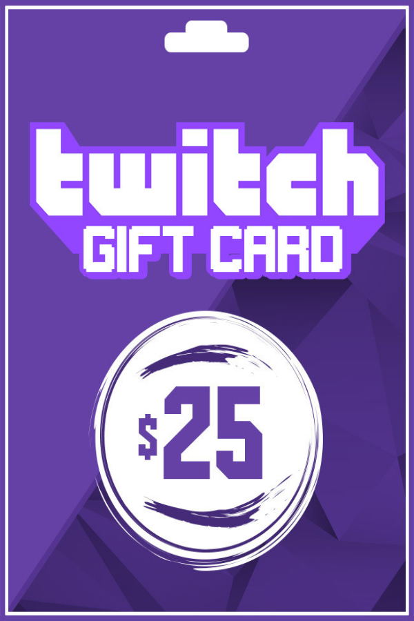 Twitch Gift Card 25 USD | US Account Only digital