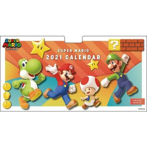 Super Mario Desktop Calendar 2021
