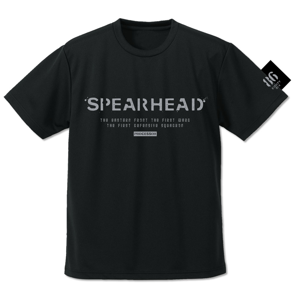 86 -Eighty Six- Spearhead Squadron Dry T-shirt Black (M Size)