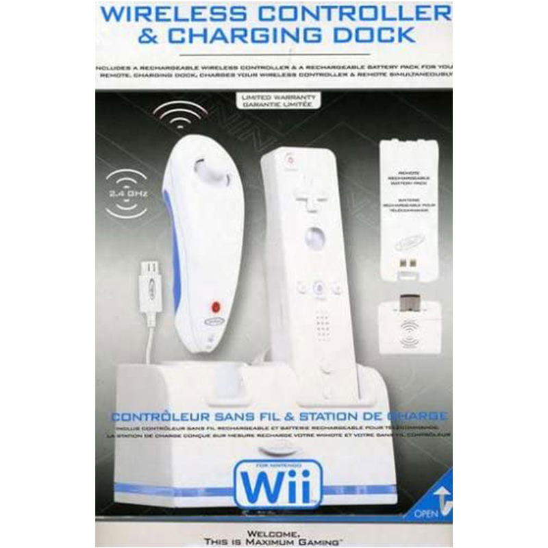 Buy Intec Wireless Controller & Charging Dock for Nintendo Wii for ...