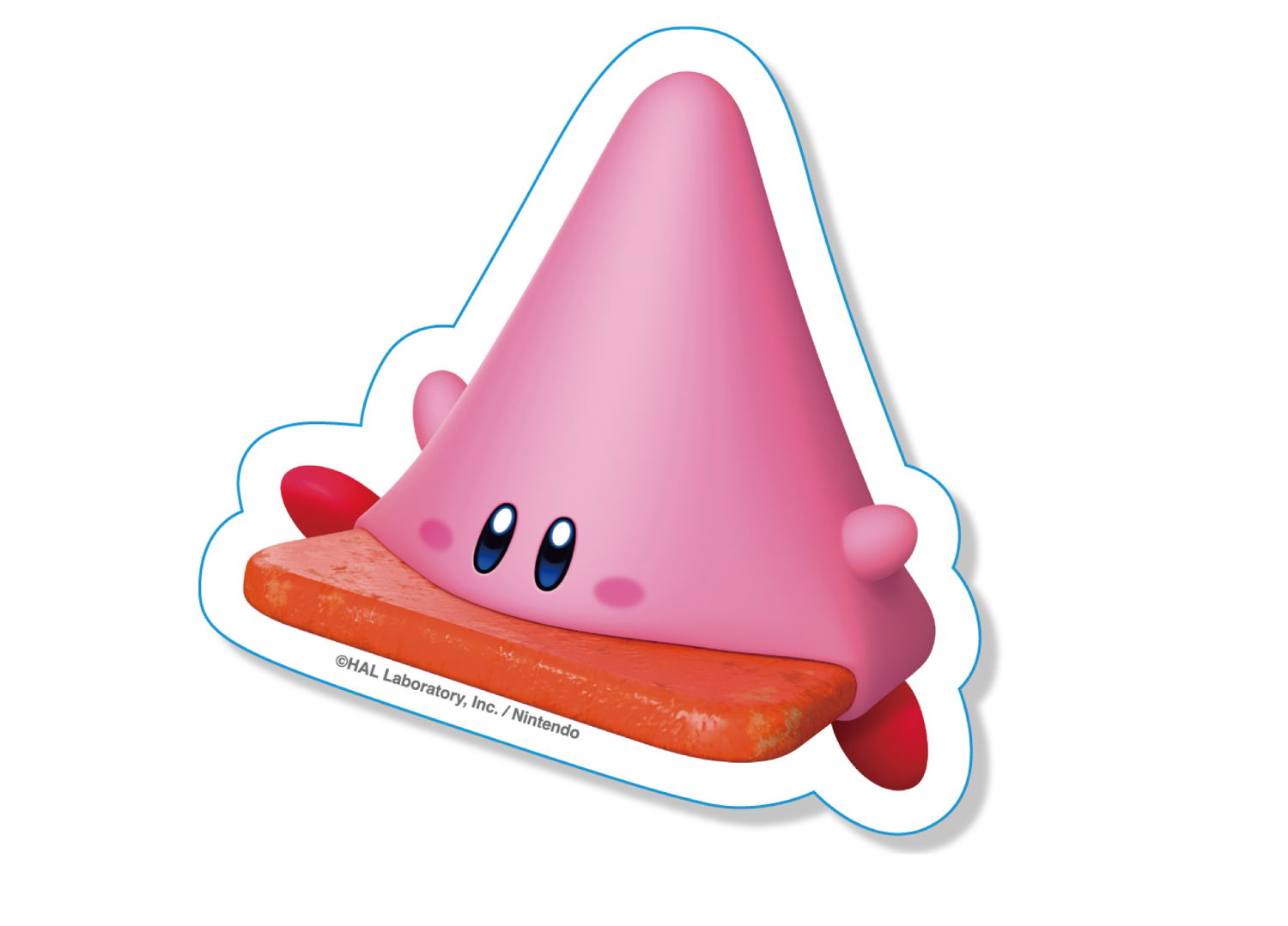 Kirby And The Forgotten Land Die-cut Sticker Mini 3 Cone Mouth