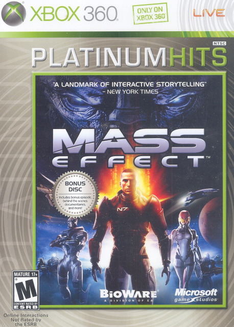 Mass Effect Platinum Hits For Xbox360 Xbox One 5437