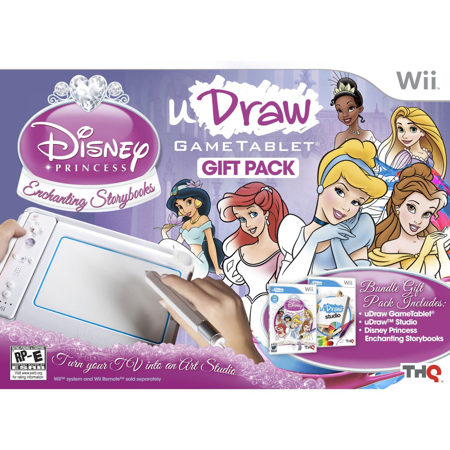 uDraw Game Tablet (w/ Disney Princess Enchanted Storybook and uDraw ...