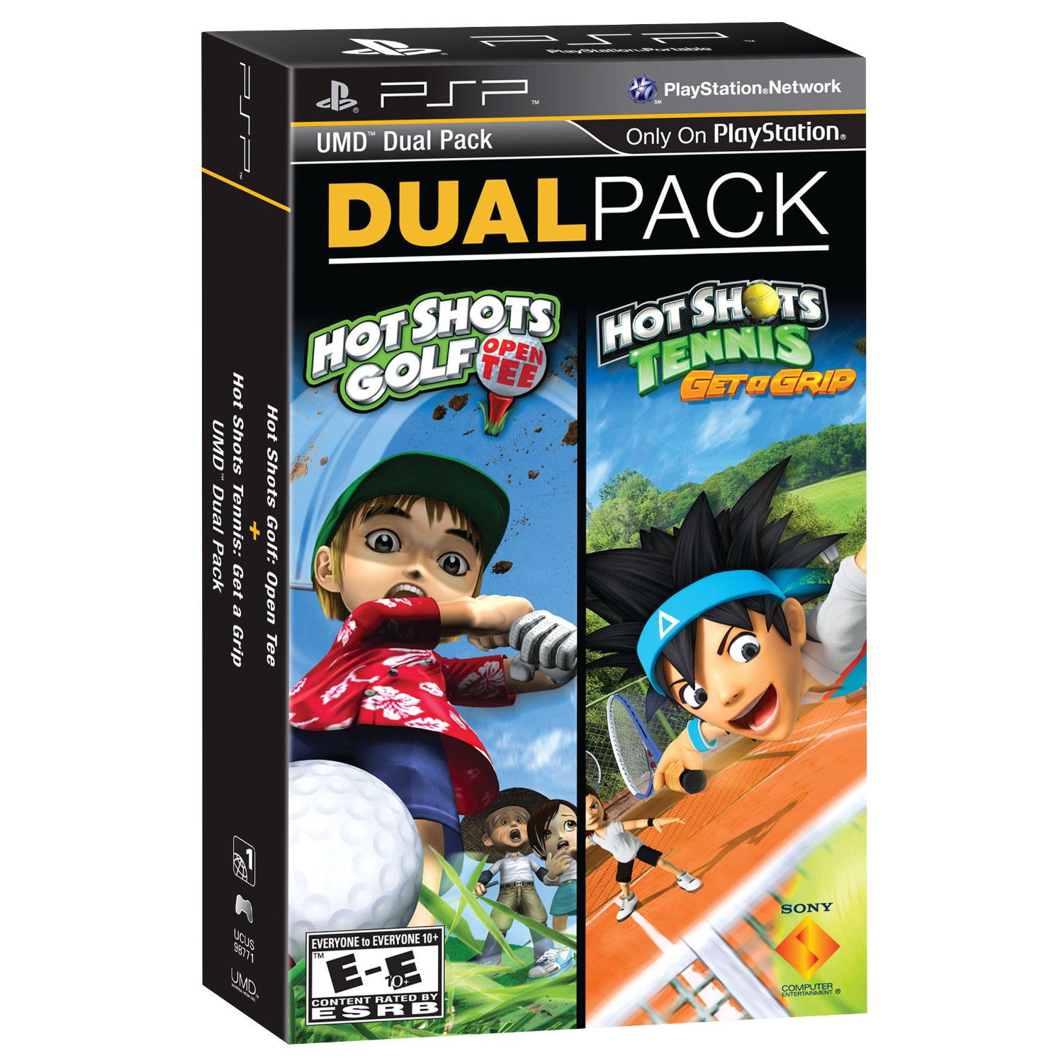 PSP Dual Pack - Hot Shots Golf: Open Tee and Hot Shots Tennis: Get a ...