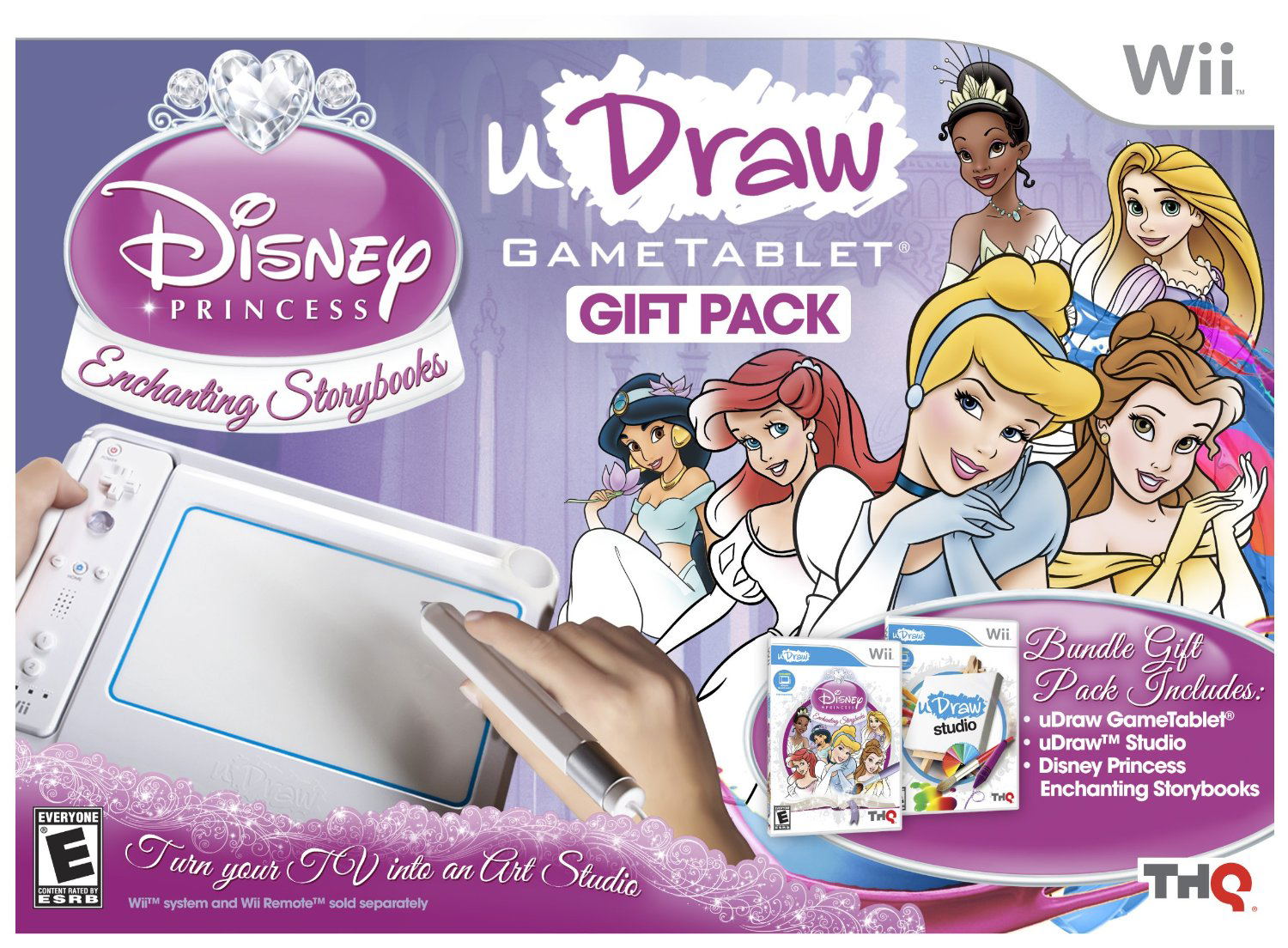 uDraw Tablet with Disney Princess and uDraw Studio