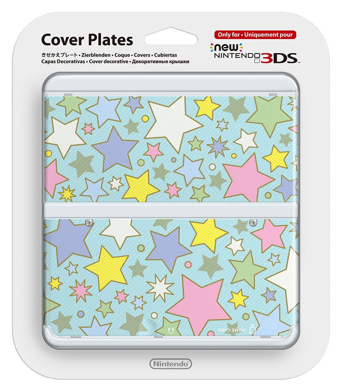 New Nintendo 3DS Cover Plates No.064 (Colorful Star) for New Nintendo 3DS