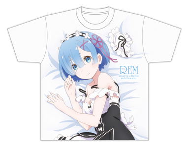 Buy Re:Zero kara Hajimeru Isekai Seikatsu Full Graphic T-Shirt: Rem (M ...