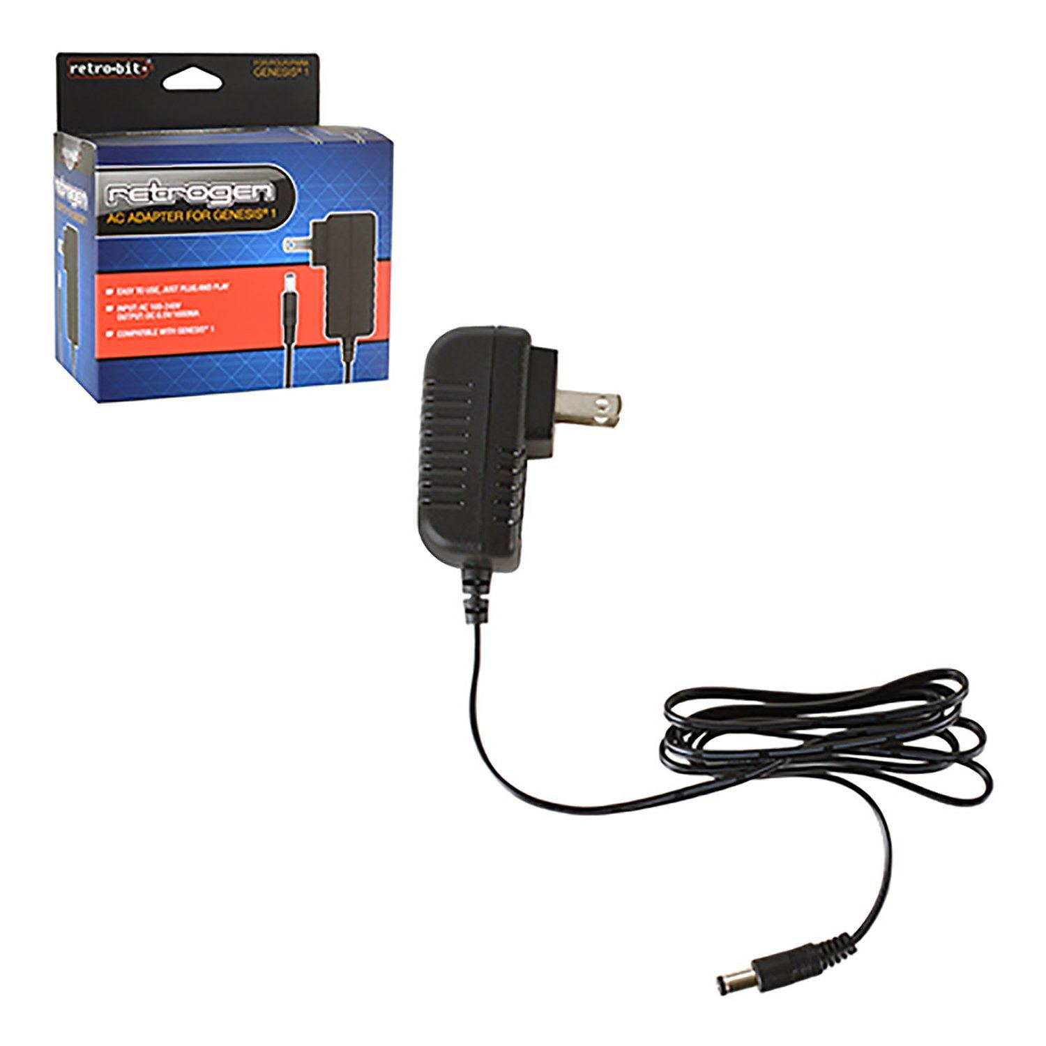 RetroGEN AC Adapter For Genesis 1 for Sega Mega Drive / Sega Genesis