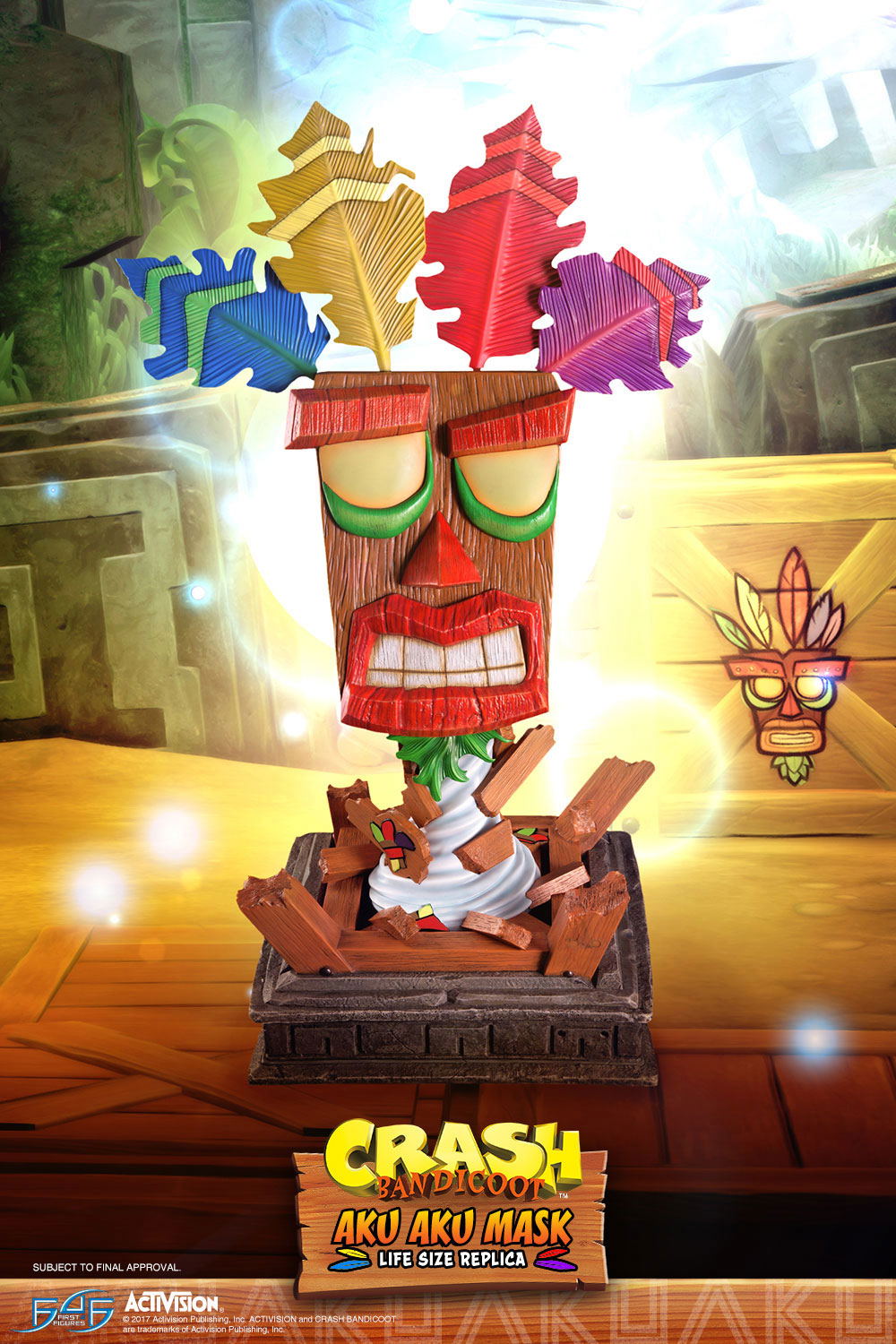 Crash Bandicoot Life-Size Aku Aku Mask