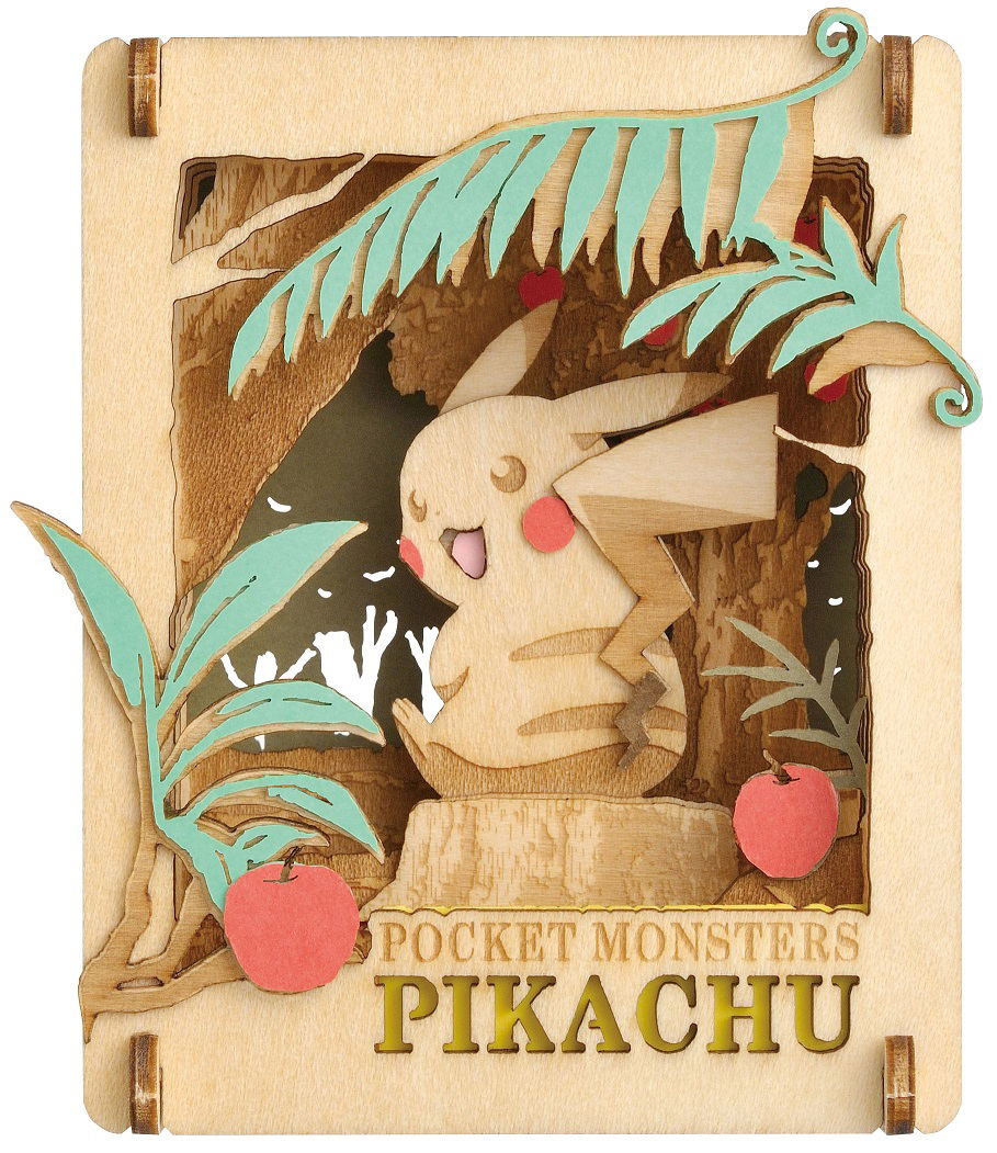 Pokemon Paper Theater Wood Style - Pikachu
