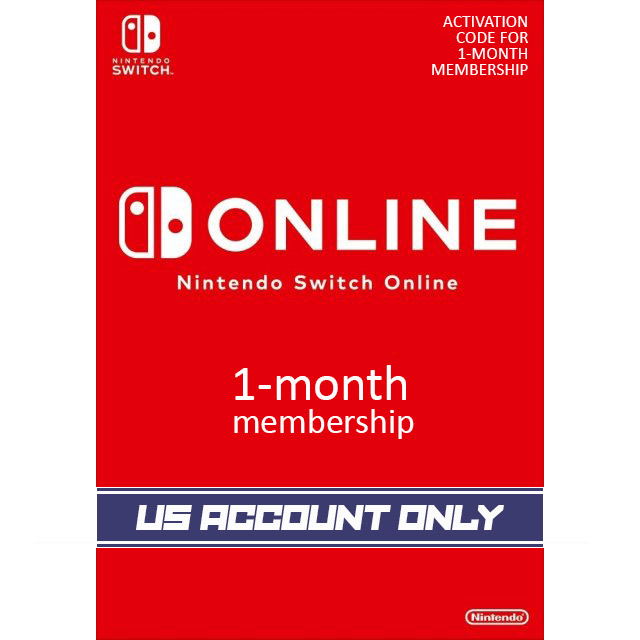 Nintendo Switch Online 1 Month Individual Membership | US Account ...