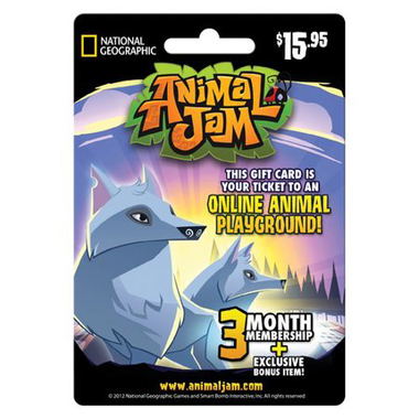 Buy Animal Jam 3 Month Membership Gift Card digital