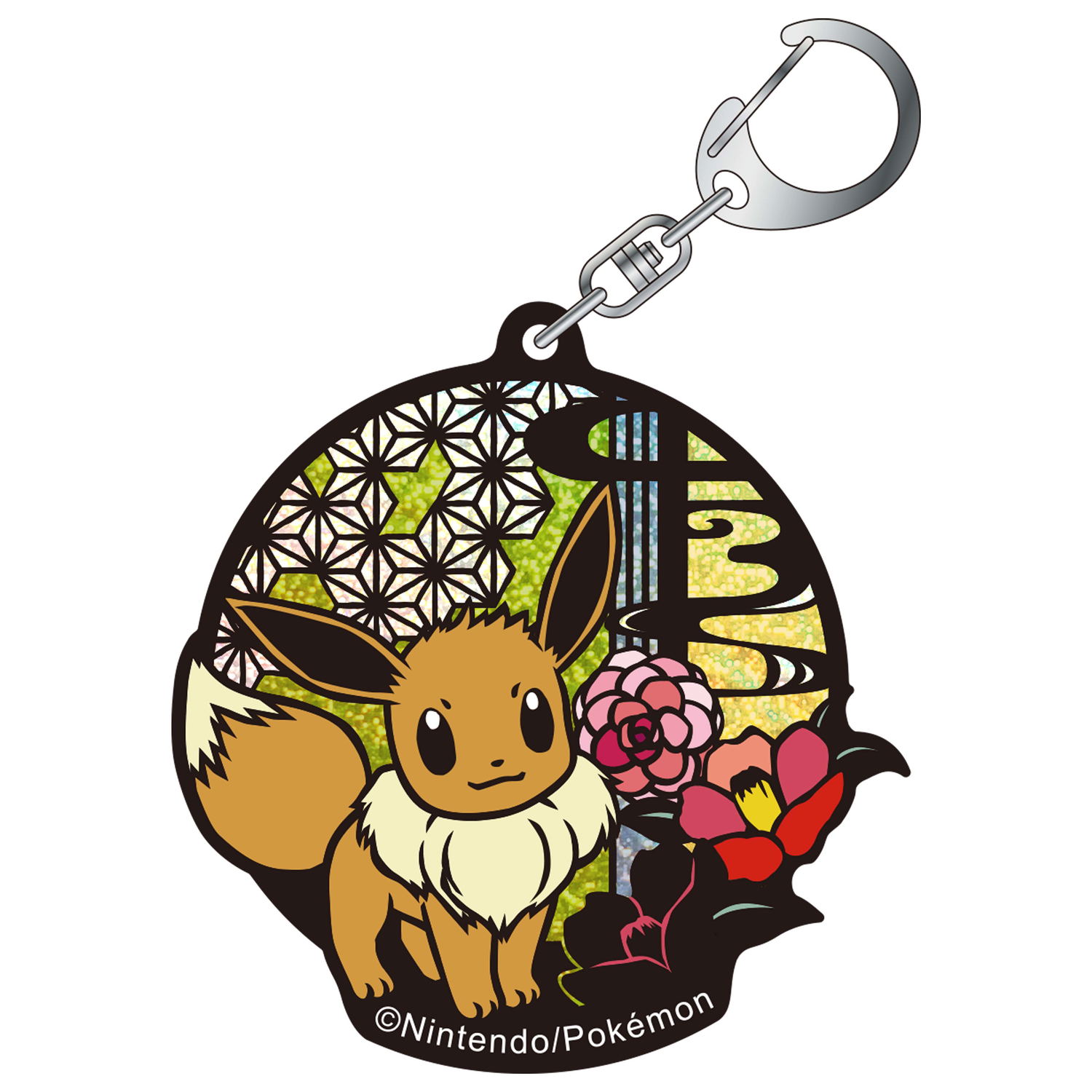 Pokemon Kirie Series Glitter Keychain: Eevee A
