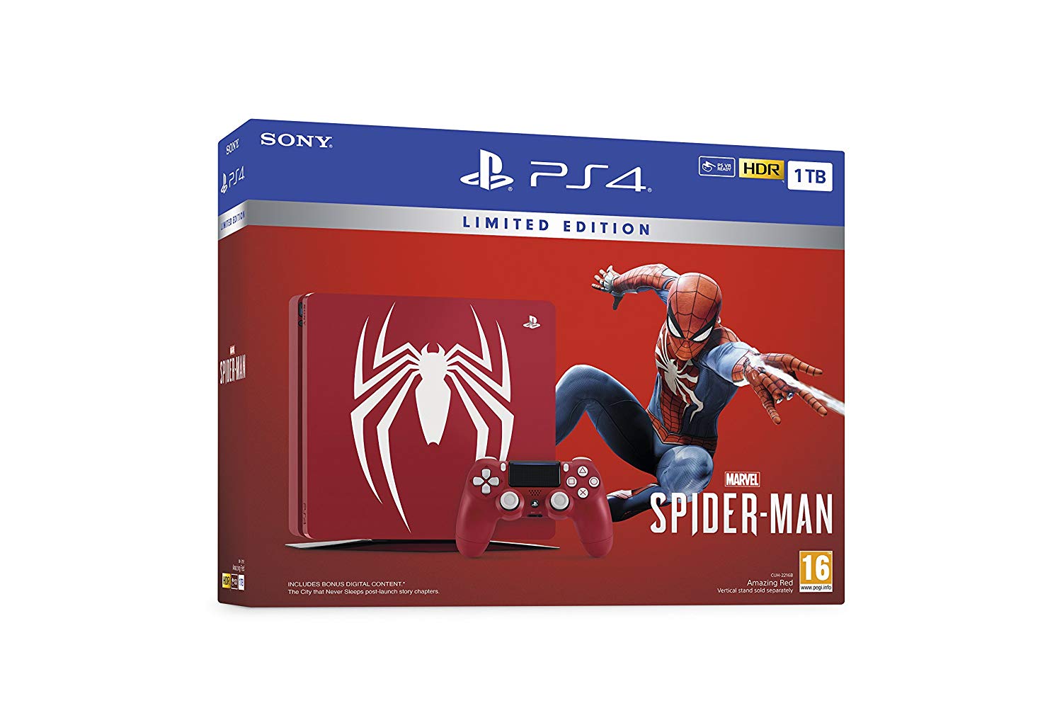 PlayStation 4 Slim Spider Man Bundle Limited Edition 1TB Console PlayStation 4 Slim Spider Man Bundle Limited Edition 1TB Console