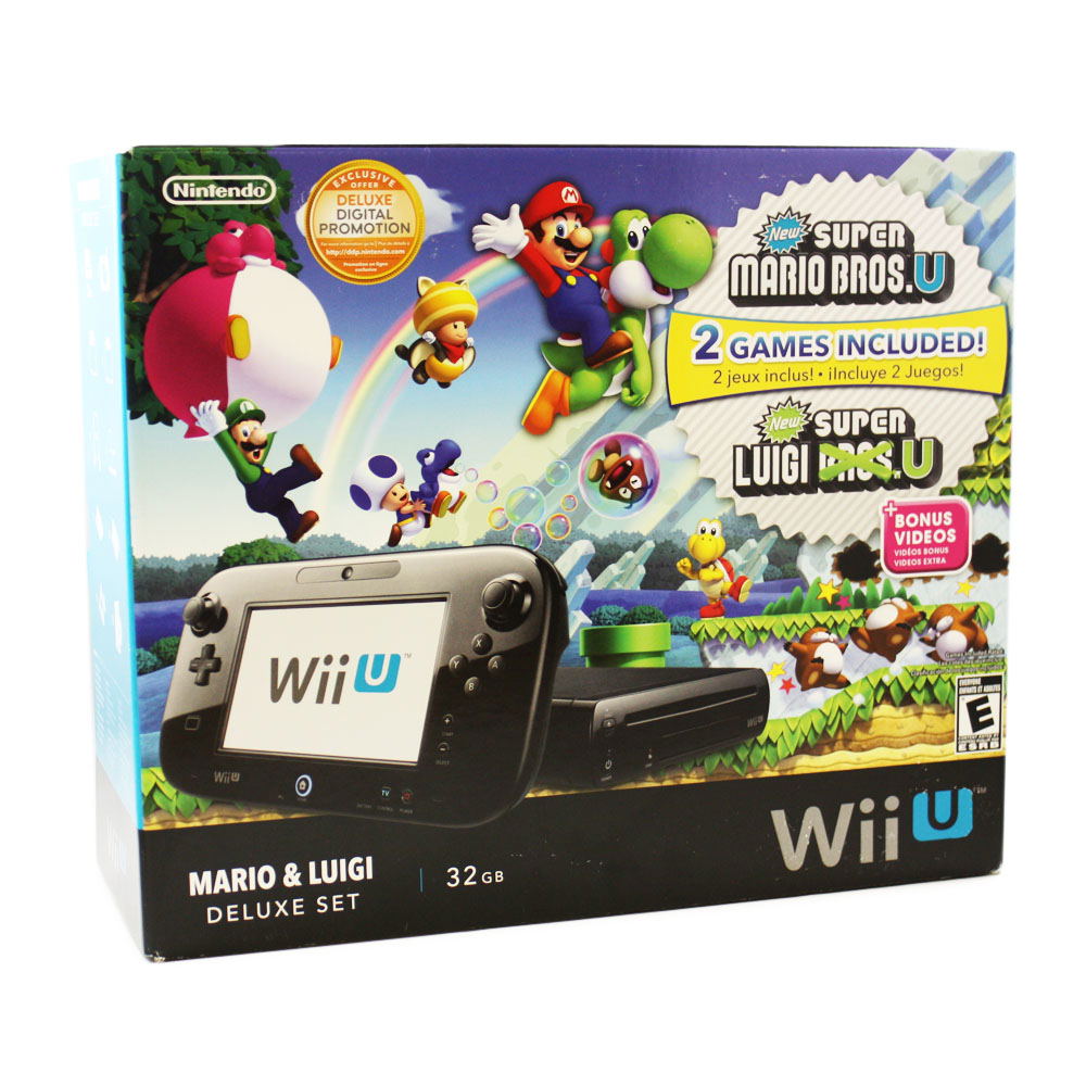 Wii U Limited Edition Mario & Luigi Deluxe Set (Black)