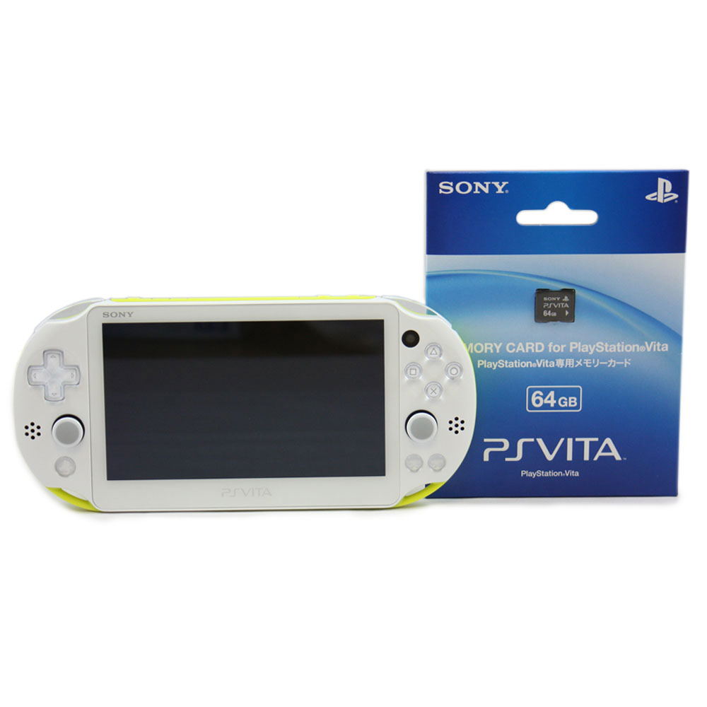 PS Vita PlayStation Vita New Slim Model - PCH-2000 (Lime Green White ...