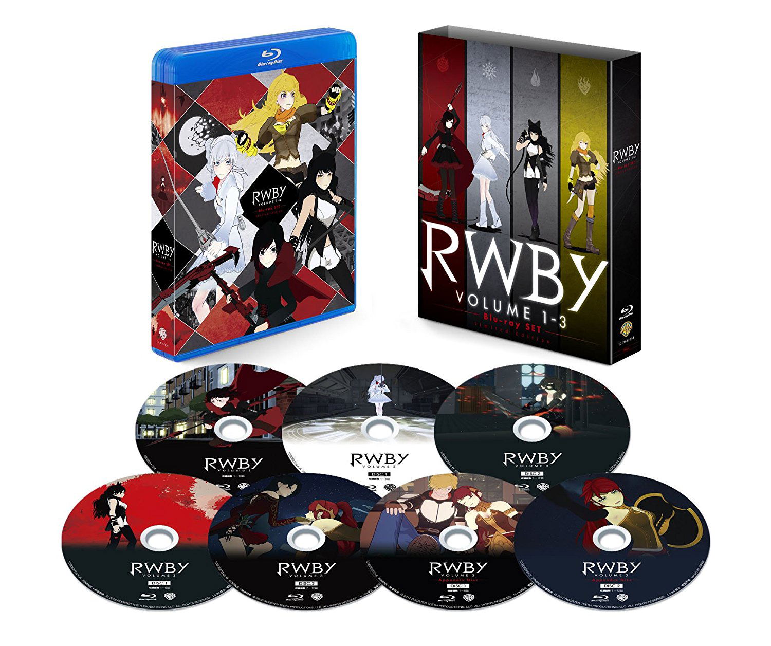 Rwby Volume 1-3 Blu-ray Set [Limited Edition]