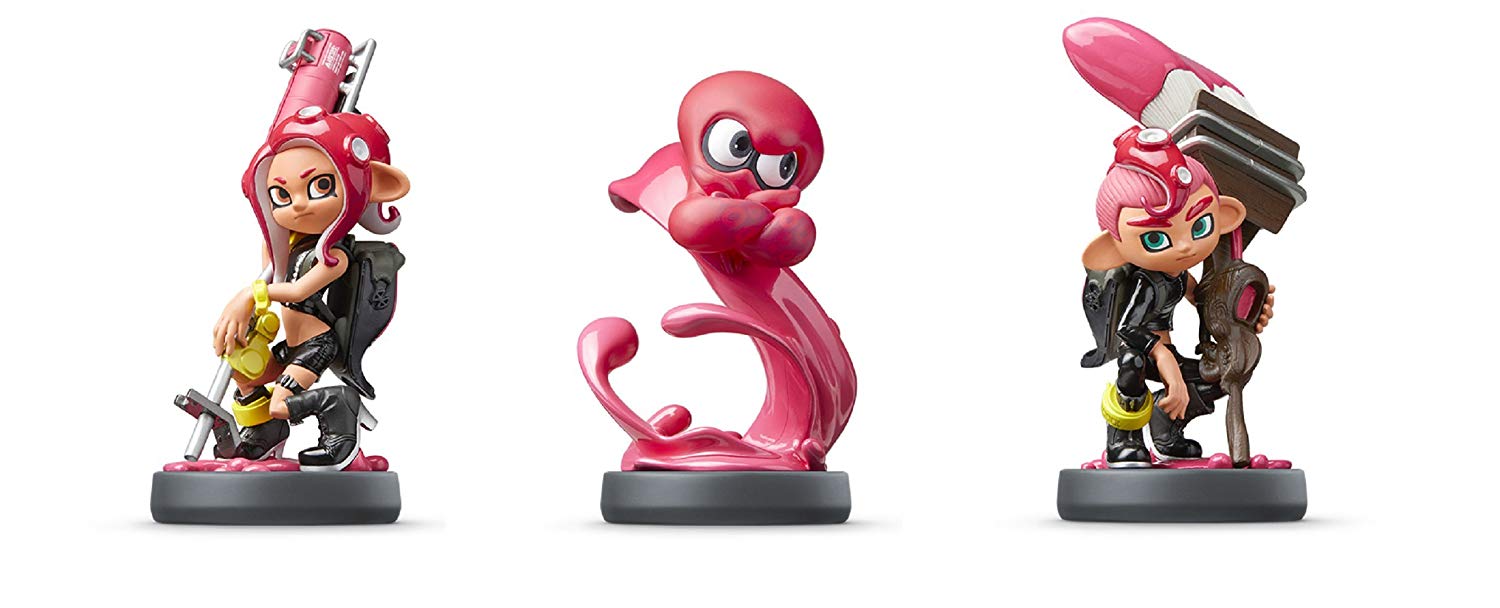 amiibo Splatoon 2 Series Figure Triple Pack (Octoling Boy / Octoling Octopus / Octoling Girl)
