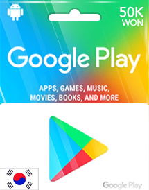 Google Play KRW 50000 Gift Card | Korea Account digital