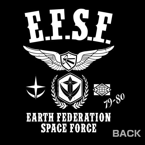 Mobile Suit Gundam - Earth Federation Space Force M-51 Jacket Black (XL ...