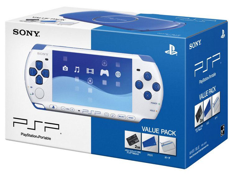 PSP PlayStation Portable Slim & Lite - White/Blue (PSPJ-30018)