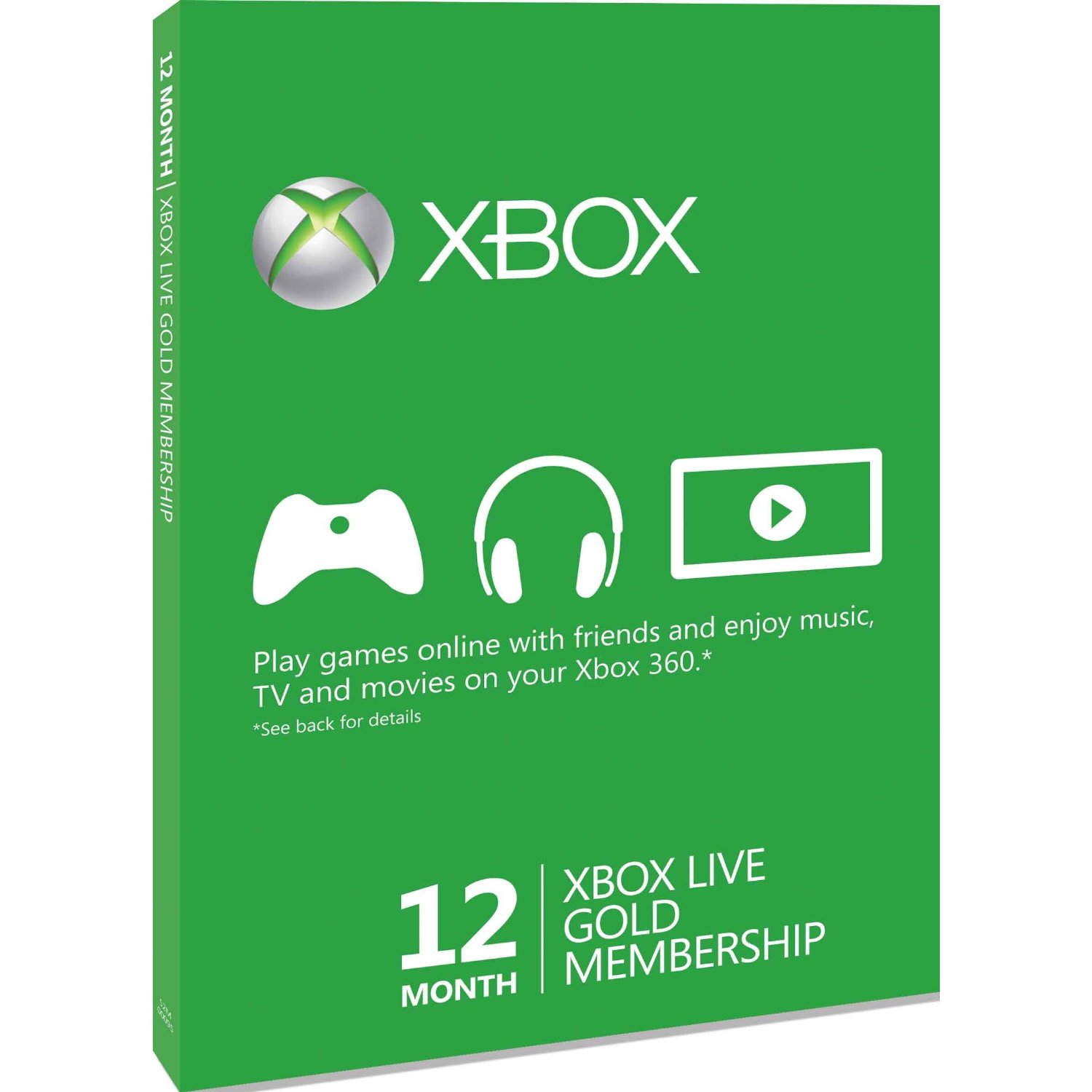 Xbox Live 12-Month Subscription Gold Card