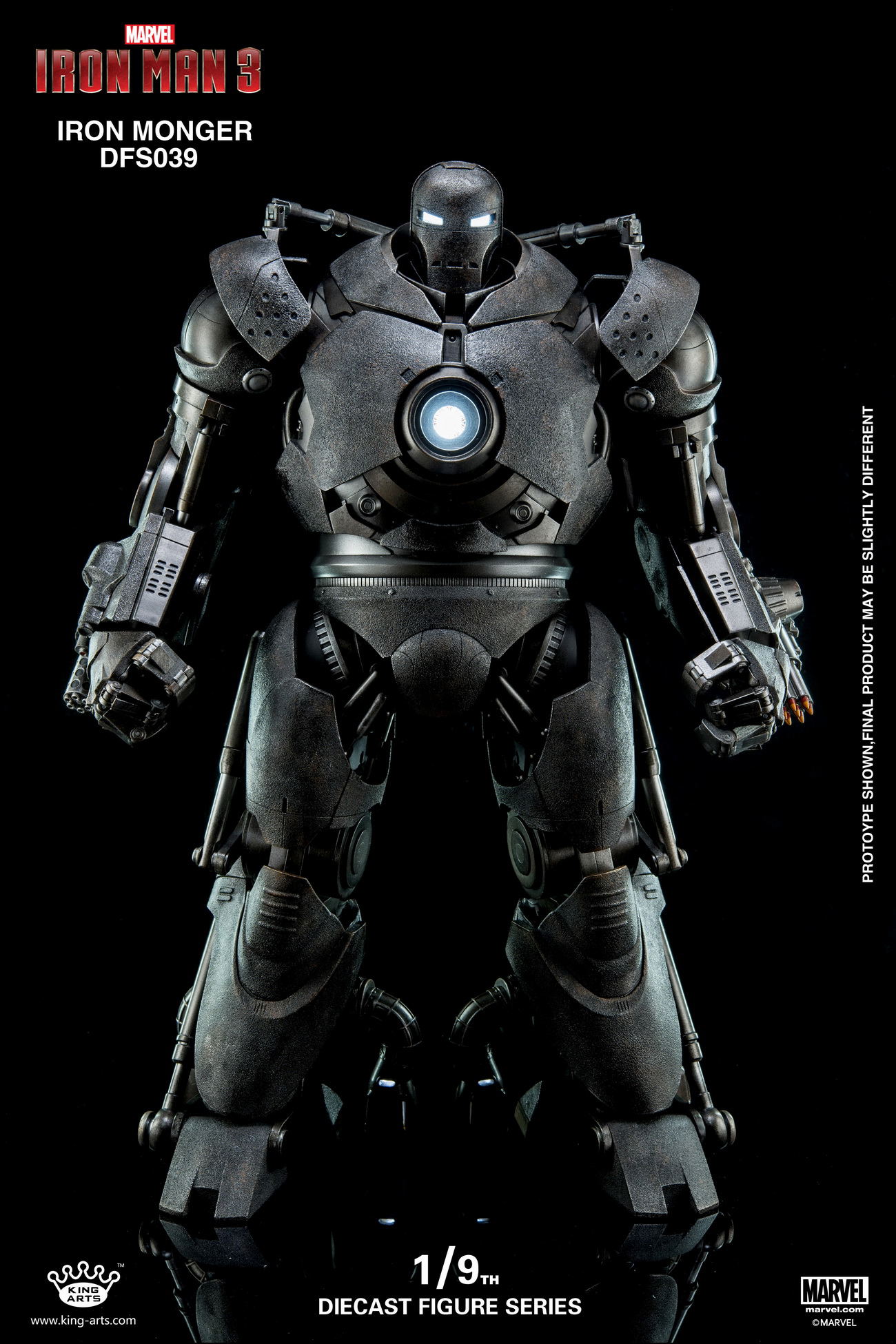 King Arts Iron Man 3 1/9 Diecast Figure Series: Iron Monger