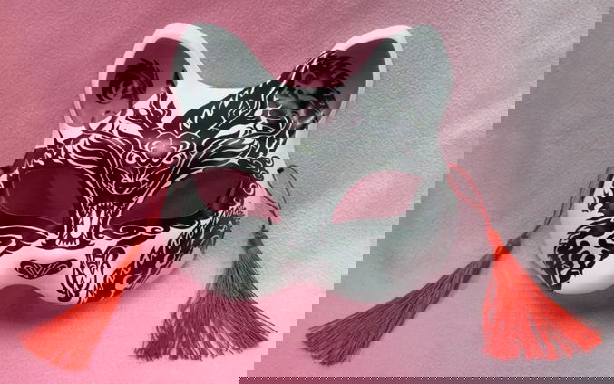 Cat Half Mask 4 Dragon