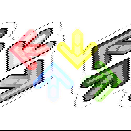 Dance Dance Revolution - Arrows Waterproof Sticker