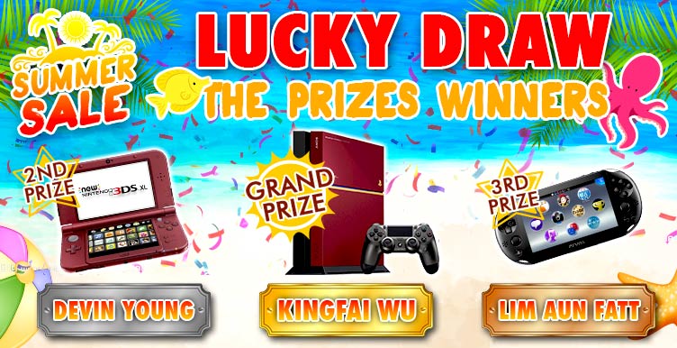 Summer Sale Lucky Draw Winners!